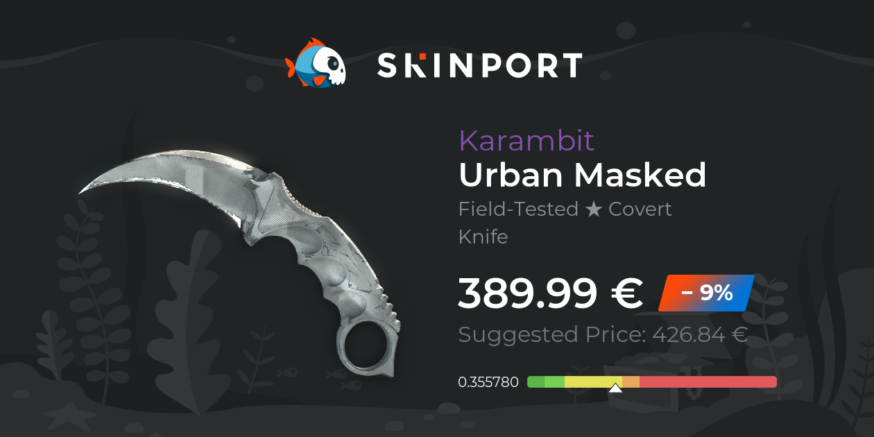 Karambit | Urban Masked (Field-Tested) - Counter-Strike 2 - Skinport