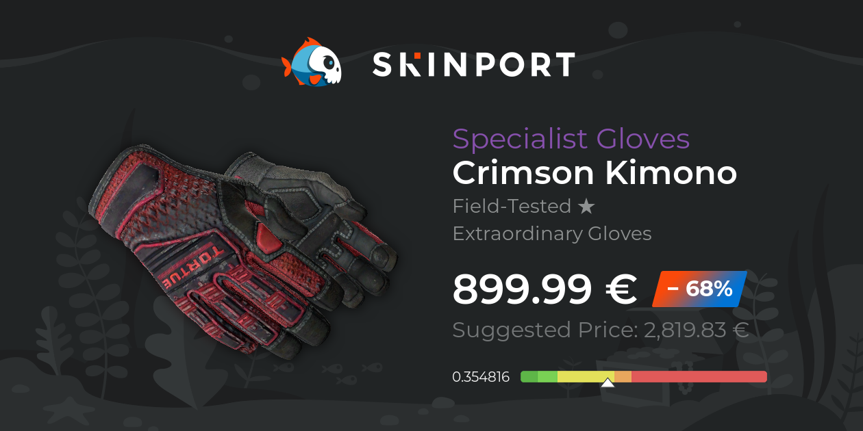 Specialist Gloves | Crimson Kimono (Field-Tested) - CS2 - Skinport