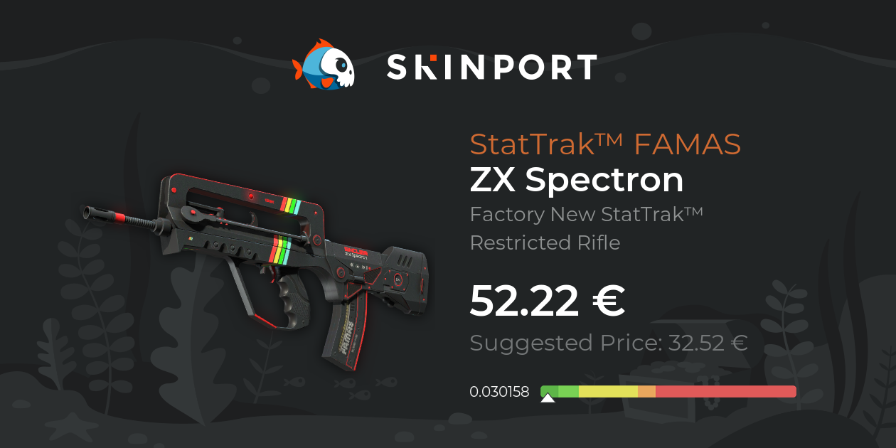StatTrak™ FAMAS | ZX Spectron (Factory New) - Counter-Strike 2 - Skinport