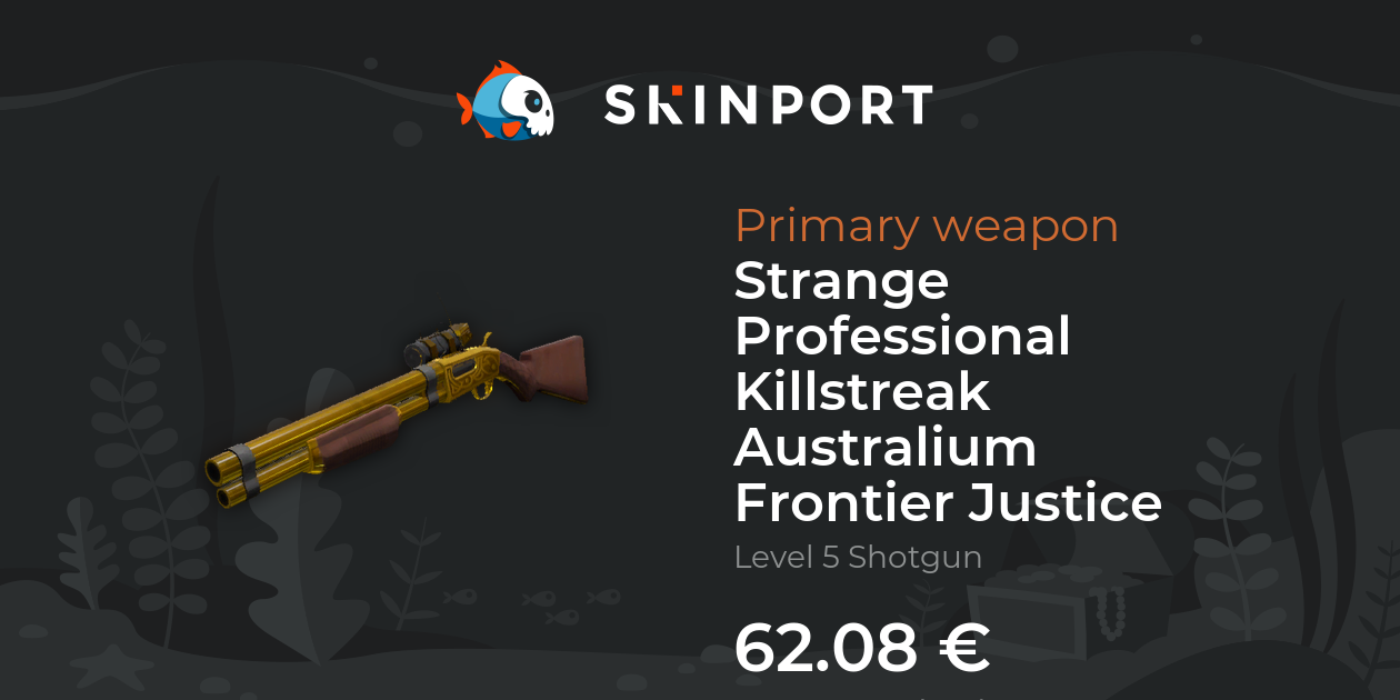 Strange Professional Killstreak Australium Frontier Justice - Team ...