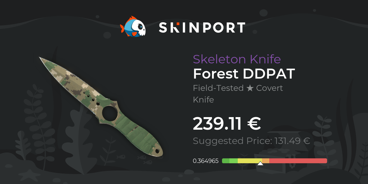 Skeleton Knife | Forest DDPAT (Field-Tested) - Counter-Strike 2 - Skinport