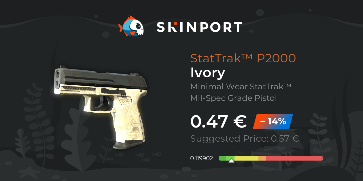StatTrak™ P2000 | Ivory (Minimal Wear) - Counter-Strike 2 - Skinport