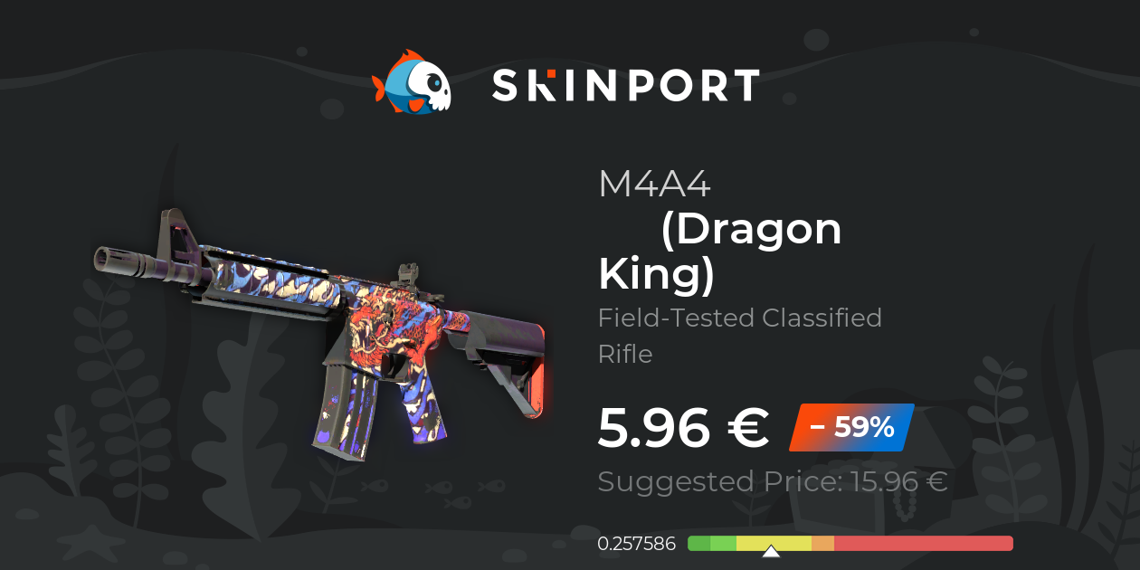 M4A4 | 龍王 (Dragon King) (Field-Tested) - Counter-Strike 2 - Skinport