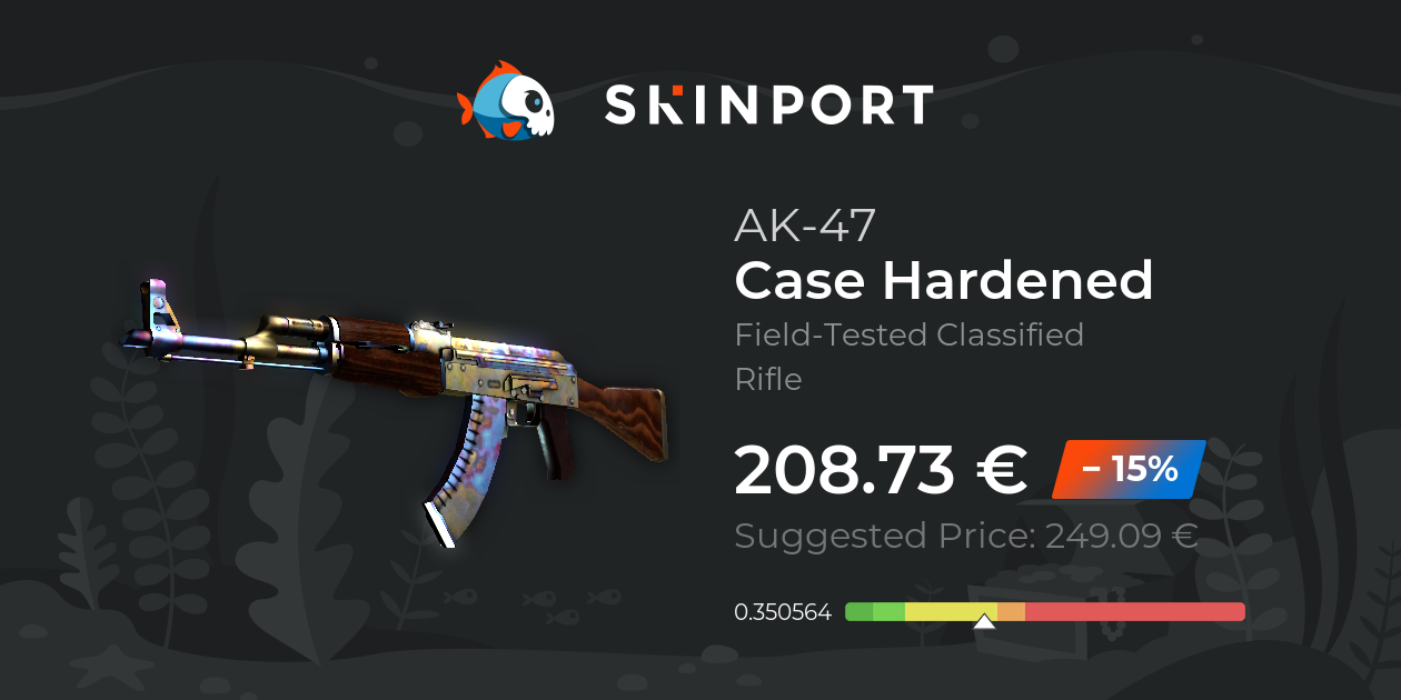 AK-47 | Case Hardened (Testado no Terreno) - CS:GO - Skinport