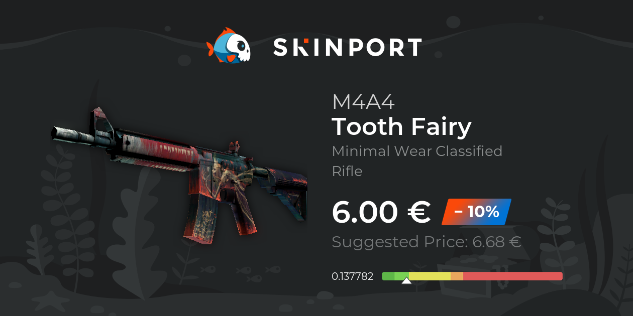 M4A4 | Tooth Fairy (Minimal Wear) - CS:GO - Skinport