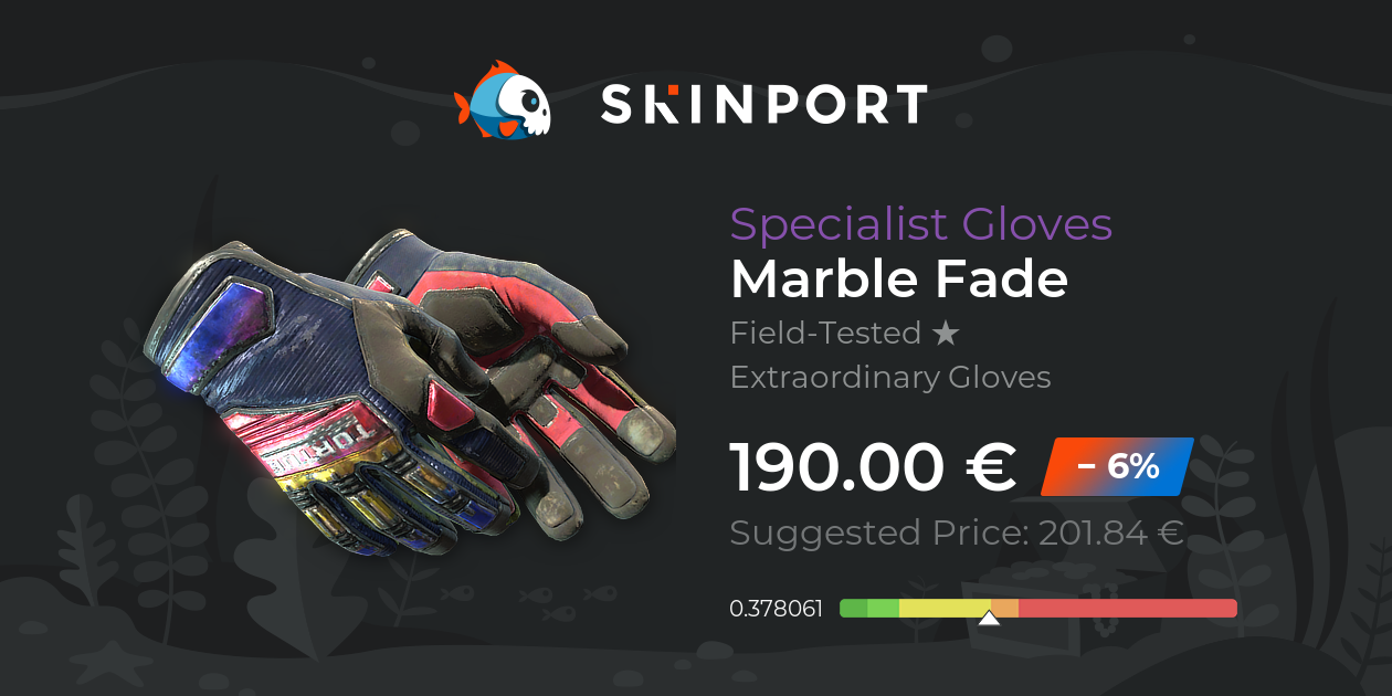 Specialist Gloves | Marble Fade (Field-Tested) - Counter-Strike 2 ...