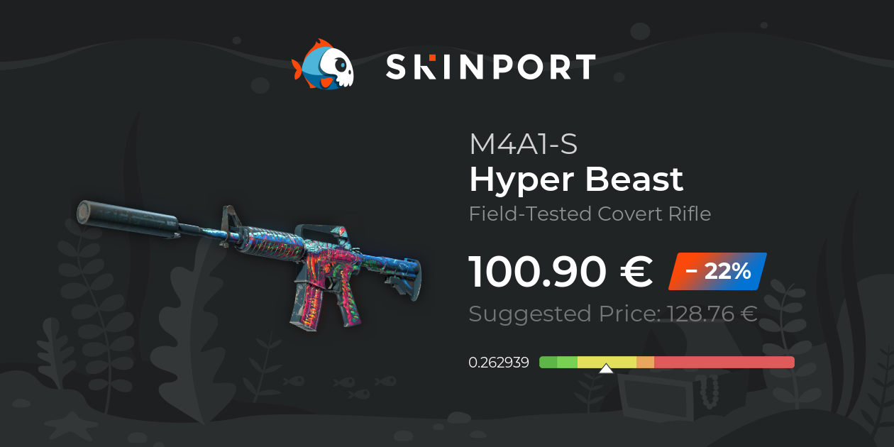 M4A1-S | Hyper Beast (Field-Tested) - Counter-Strike 2 - Skinport