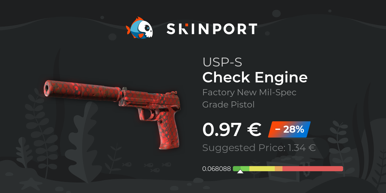 USP-S | Check Engine (Factory New) - Counter-Strike 2 - Skinport