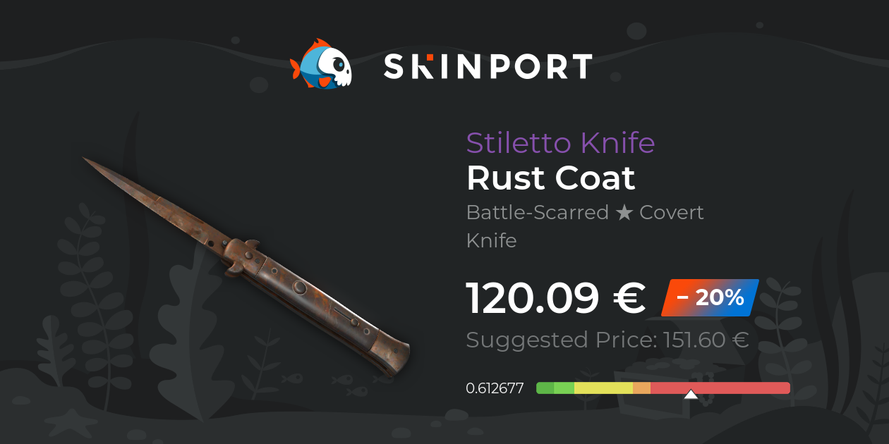 Stiletto Knife | Rust Coat (Battle-Scarred) - Counter-Strike 2 - Skinport