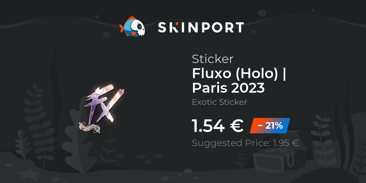 Sticker | Fluxo (Holo) | Paris 2023 - Counter-Strike 2 - Skinport
