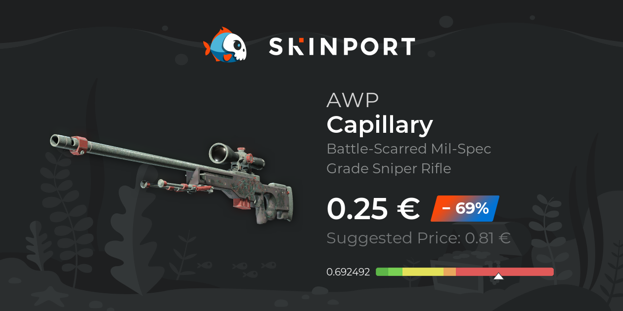 AWP | Capillary (Battle-Scarred) - Counter-Strike 2 - Skinport