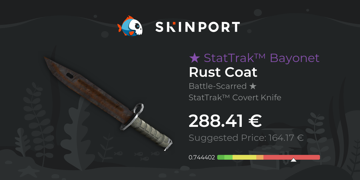 StatTrak™ Bayonet | Rust Coat (Battle-Scarred) - Counter-Strike 2 ...