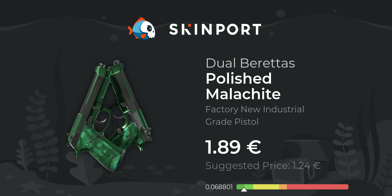 Dual Berettas | Polished Malachite (Factory New) - Counter-Strike 2 ...