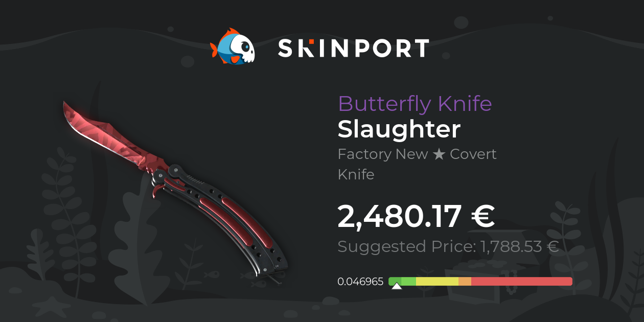 Butterfly Knife | Slaughter (Factory New) - Counter-Strike 2 - Skinport