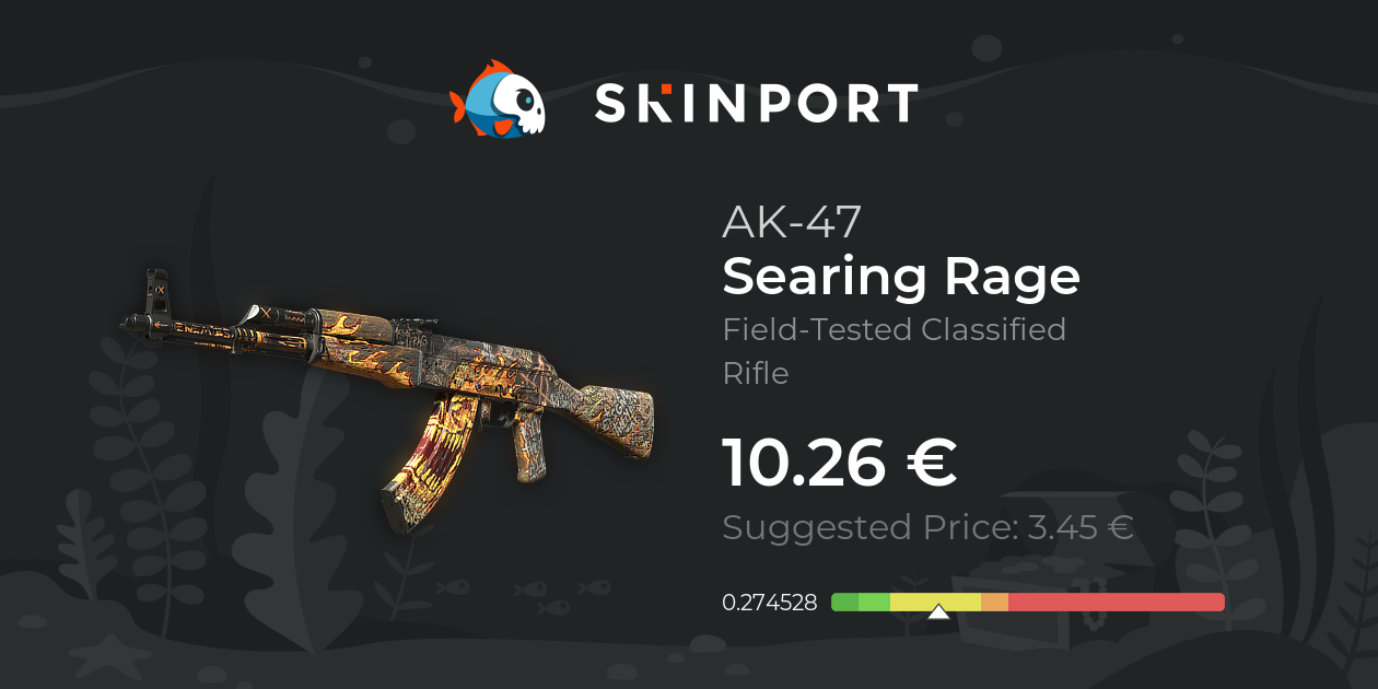 AK-47 | Searing Rage (Field-Tested) - Counter-Strike 2 - Skinport