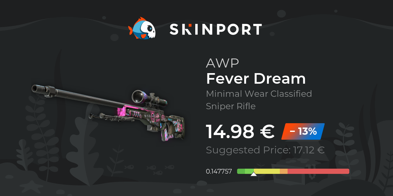 AWP | Fever Dream (Minimal Wear) - Counter-Strike 2 - Skinport