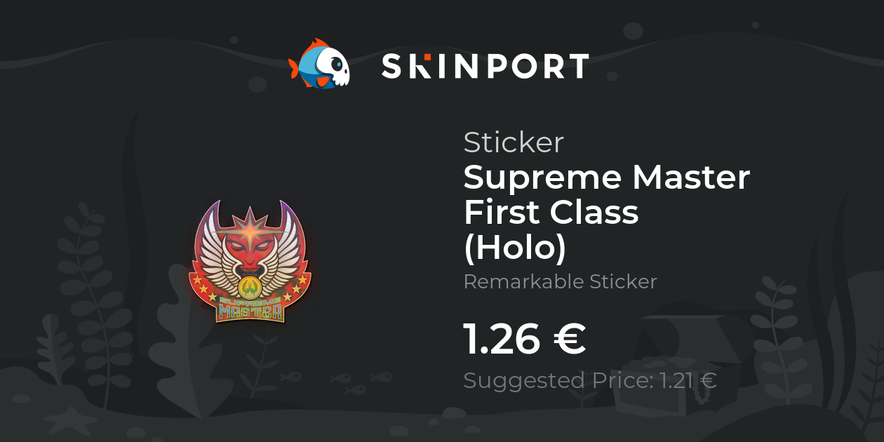 Sticker | Supreme Master First Class (Holo) - Counter-Strike 2 - Skinport
