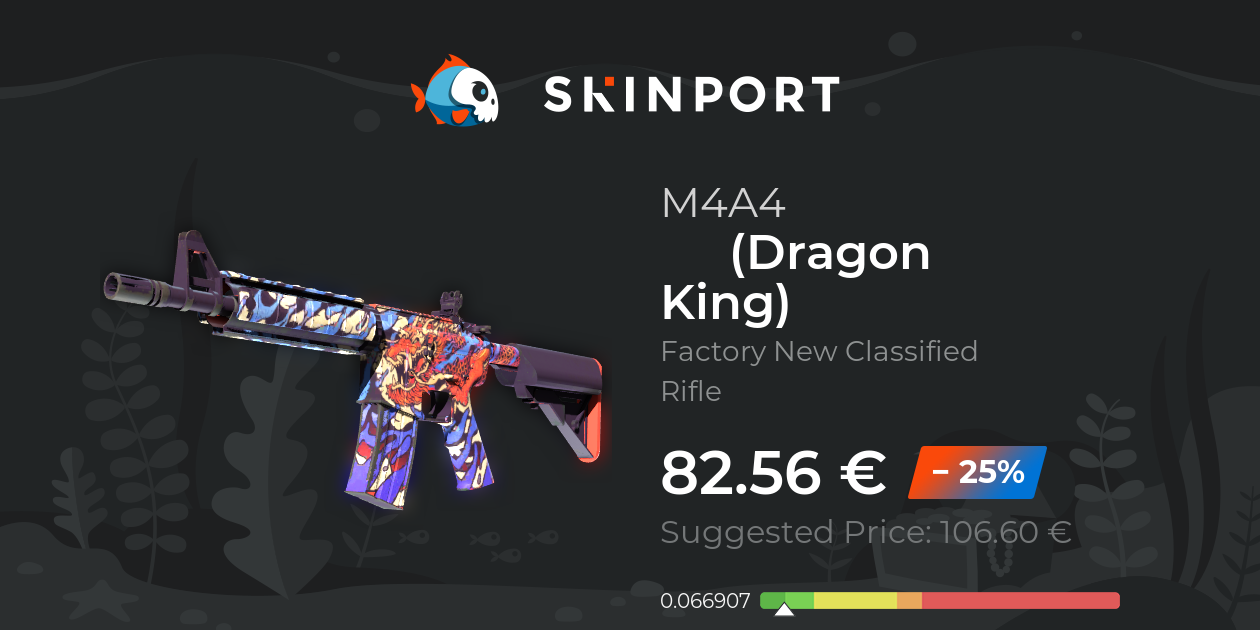 M4A4 | 龍王 (Dragon King) (Factory New) - Counter-Strike 2 - Skinport