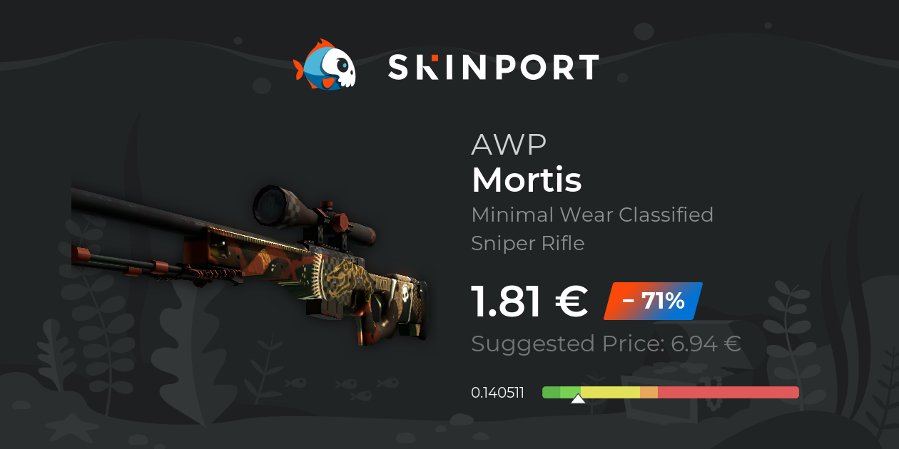 AWP | Mortis (Minimal Wear) - Counter-Strike 2 - Skinport