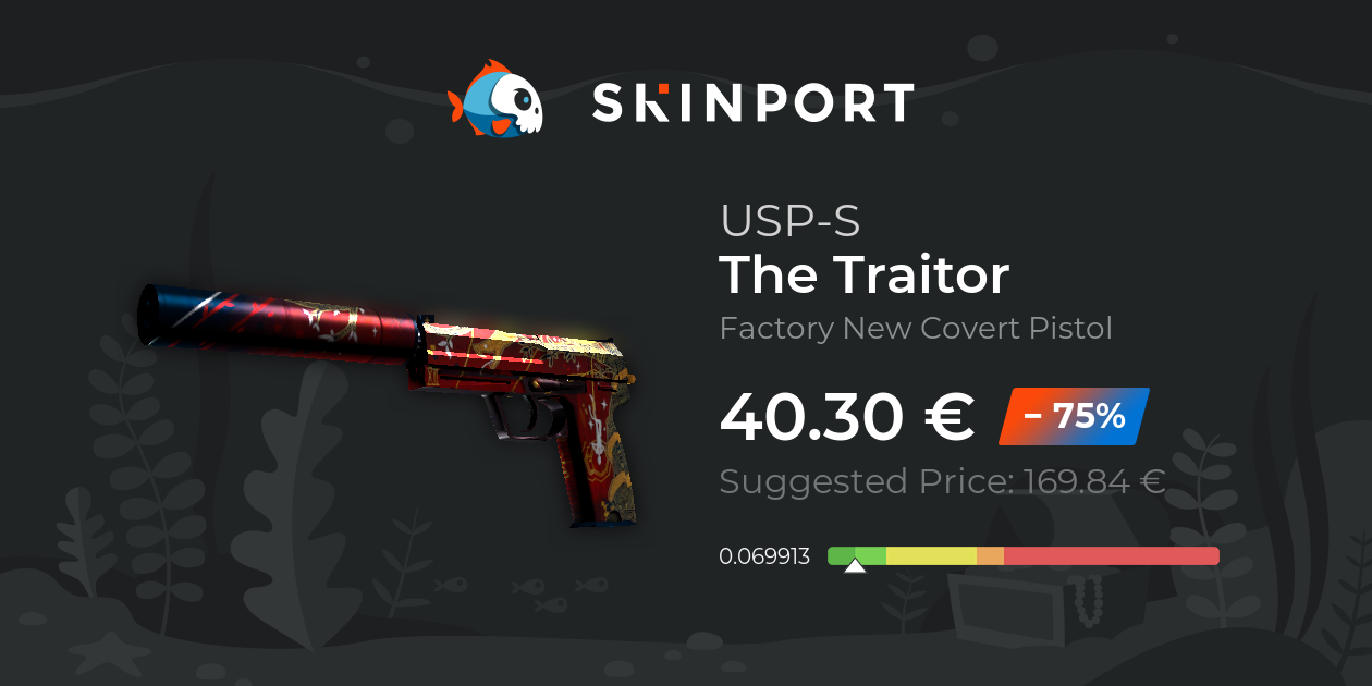 USP-S | The Traitor (Factory New) - Counter-Strike 2 - Skinport