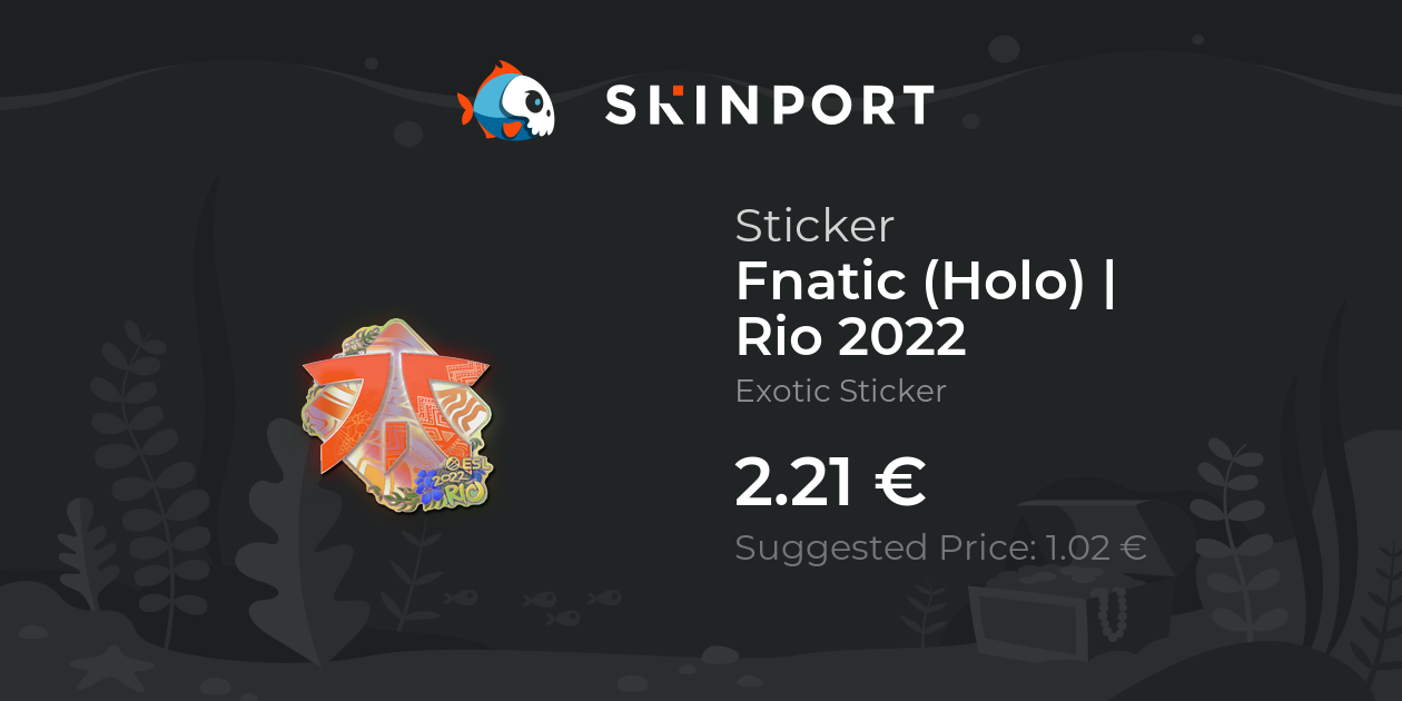 Sticker | Fnatic (Holo) | Rio 2022 - Counter-Strike 2 - Skinport