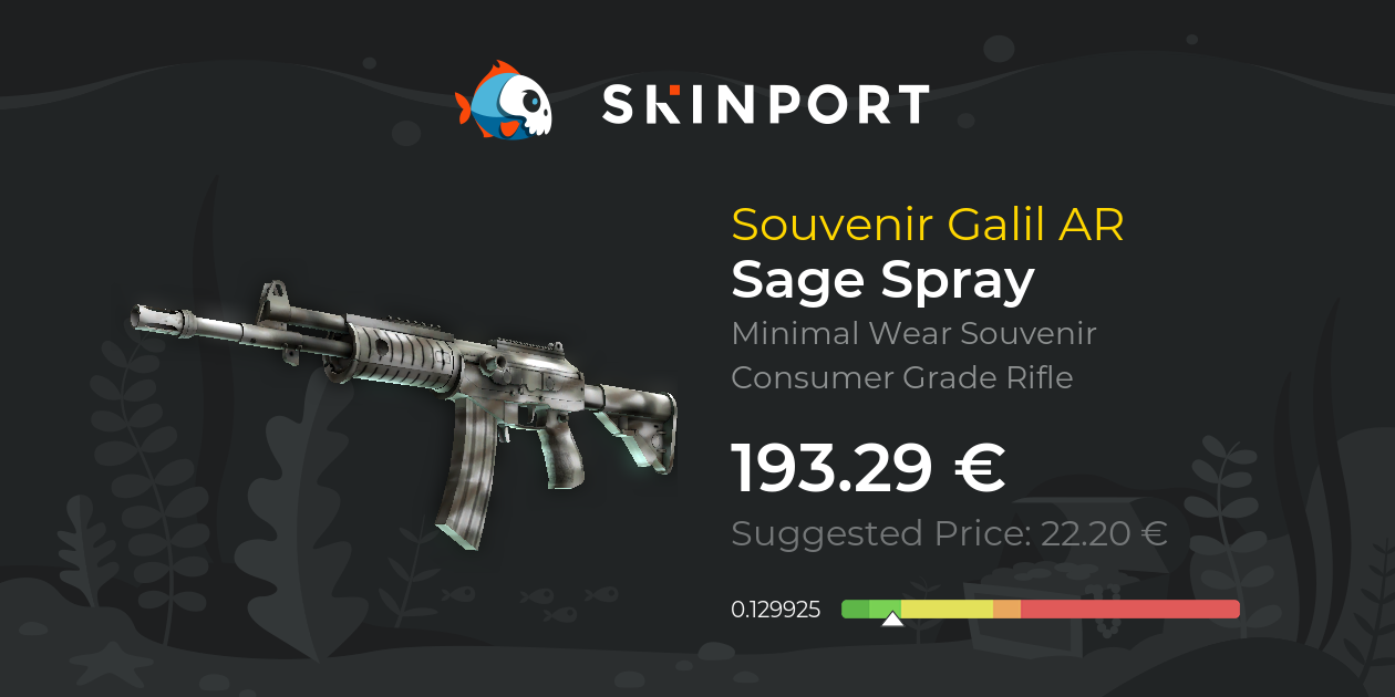 Souvenir Galil AR | Sage Spray (Minimal Wear) - CS:GO - Skinport