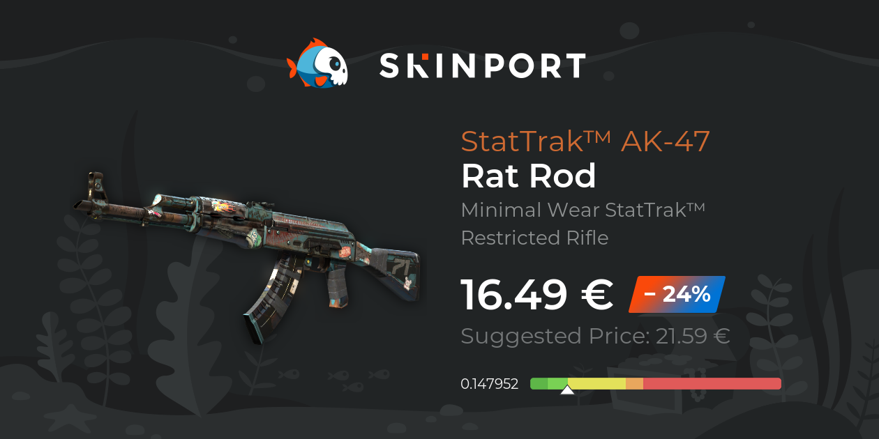 StatTrak™ AK-47 | Rat Rod (Minimal Wear) - Counter-Strike 2 - Skinport