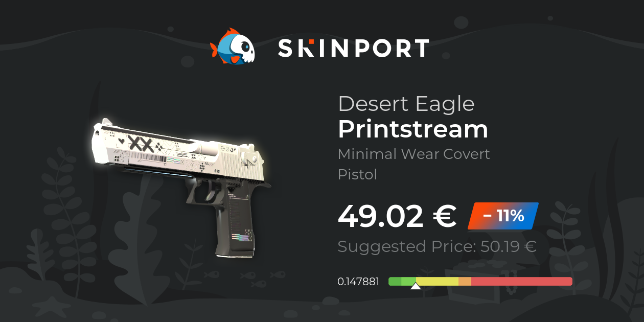 Desert Eagle | Printstream (Minimal Wear) - Counter-Strike 2 - Skinport