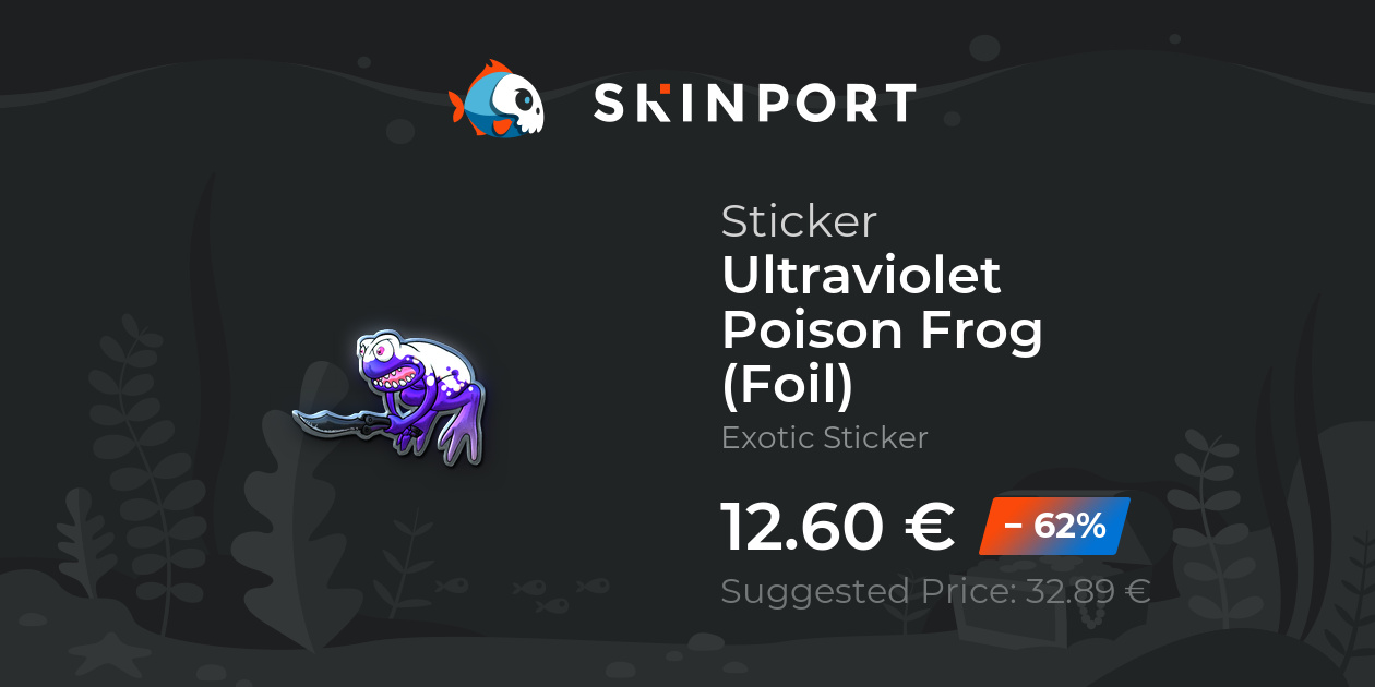 Sticker | Ultraviolet Poison Frog (Foil) - Counter-Strike 2 - Skinport