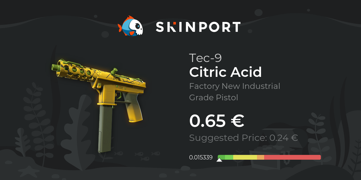 Tec-9 | Citric Acid (Factory New) - Counter-Strike 2 - Skinport