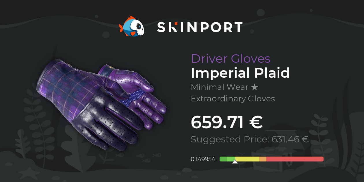 Driver Gloves | Imperial Plaid (Minimal Wear) - CS2 - Skinport