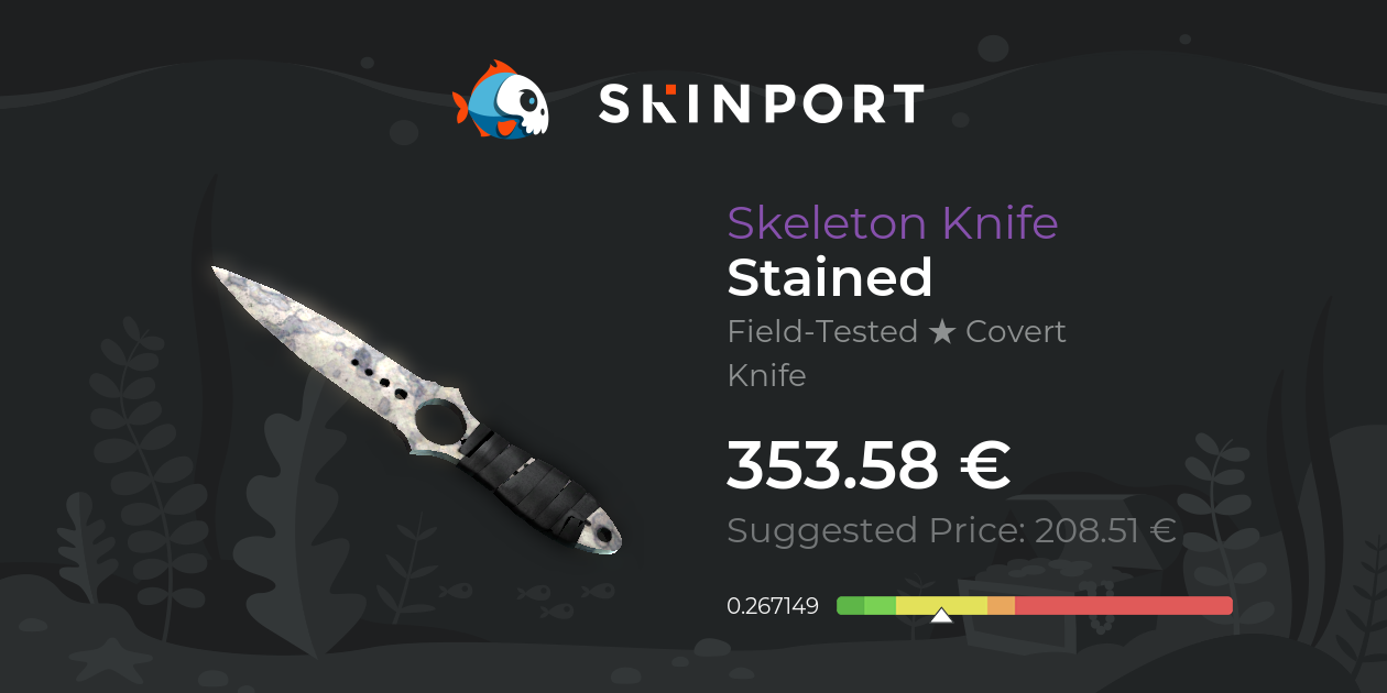 Skeleton-kniv | Stained (Testad i fält) - CS:GO - Skinport