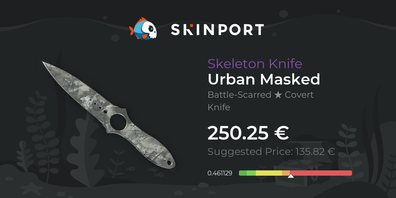 Skeleton Knife | Urban Masked (Battle-Scarred) - Counter-Strike 2 ...