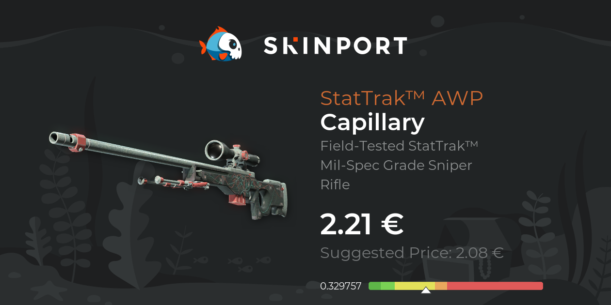 StatTrak™ AWP | Capillary (Field-Tested) - Counter-Strike 2 - Skinport