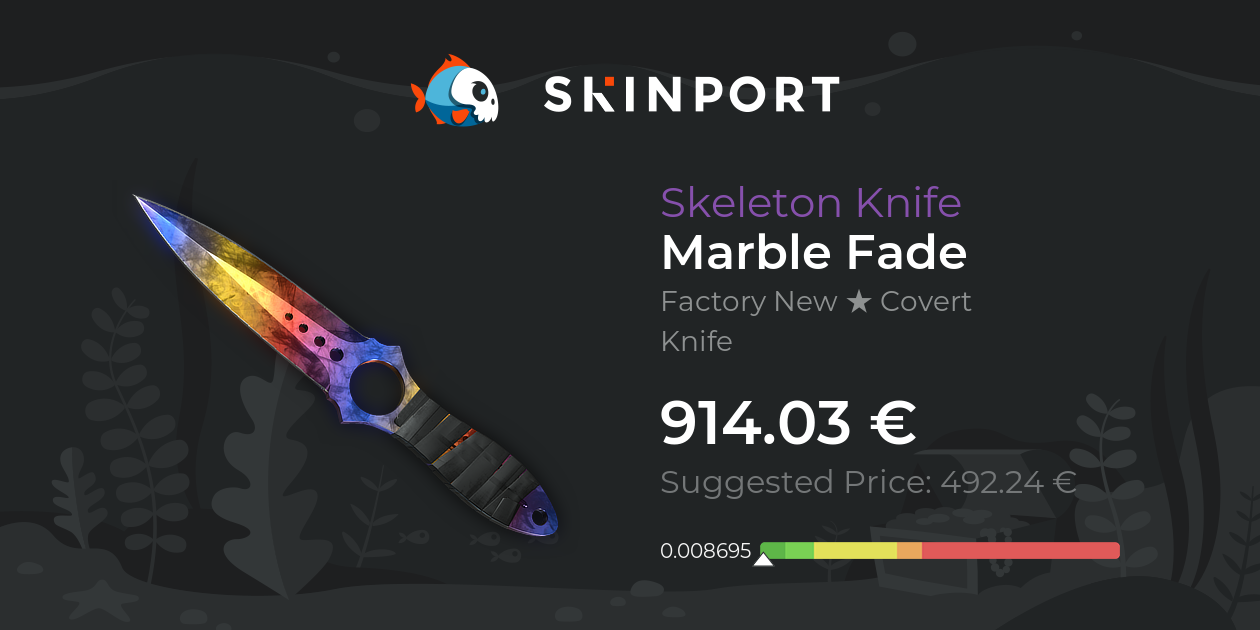 Skeleton Knife | Marble Fade (Factory New) - Counter-Strike 2 - Skinport