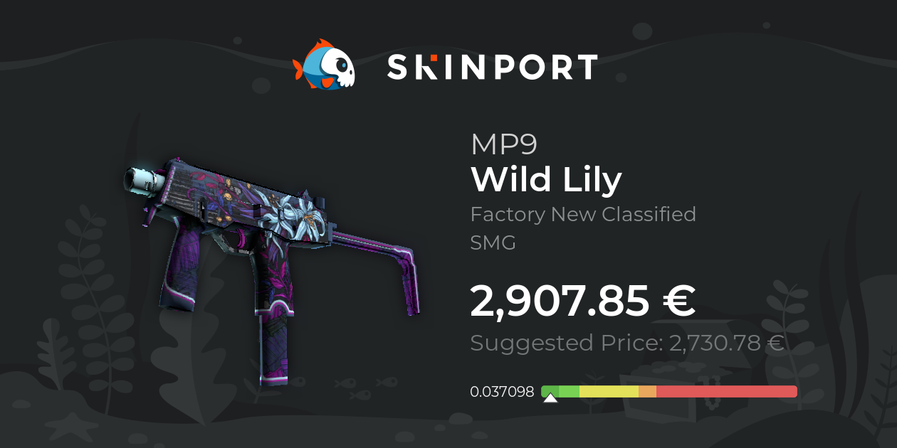 MP9 | Wild Lily (Factory New) - CS:GO - Skinport