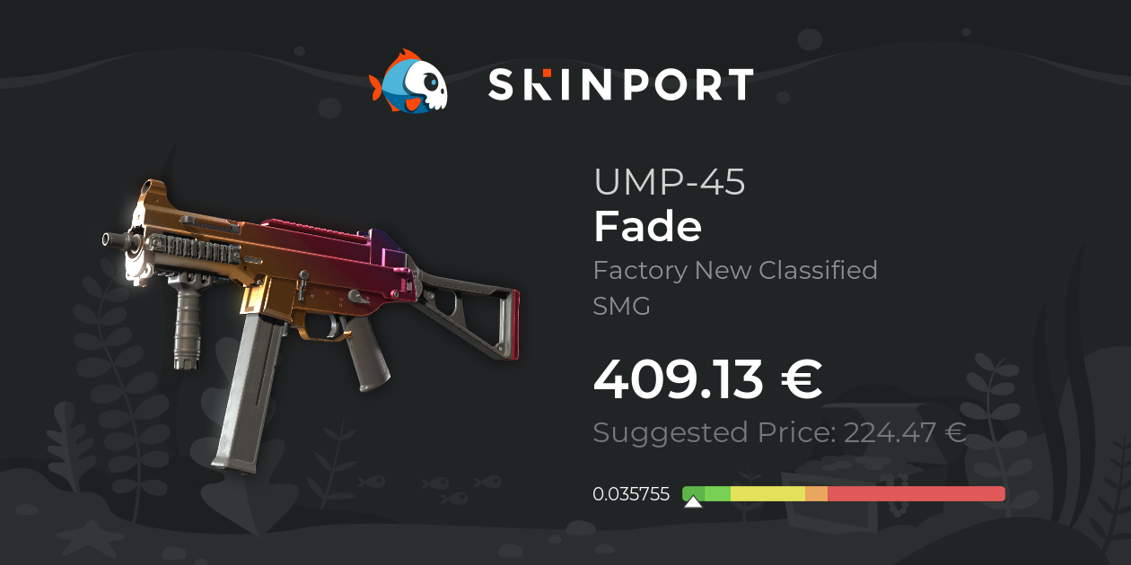 UMP-45 | Fade (Factory New) - Counter-Strike 2 - Skinport