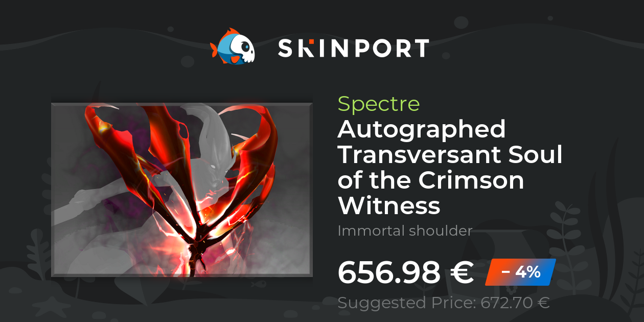 Autographed Transversant Soul of the Crimson Witness - Dota 2 - Skinport