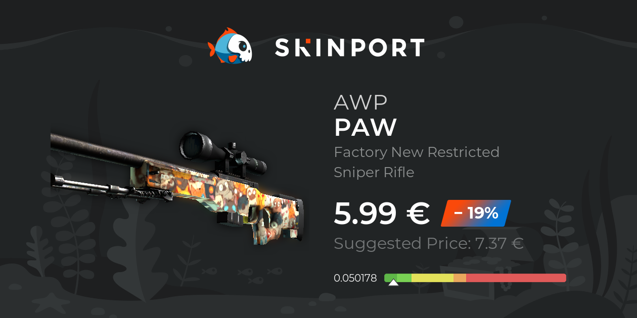 AWP | PAW (Factory New) - Counter-Strike 2 - Skinport