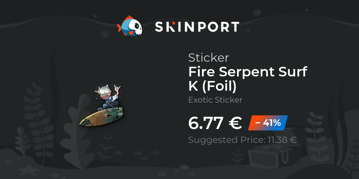 Sticker | Fire Serpent Surf K (Foil) - Counter-Strike 2 - Skinport