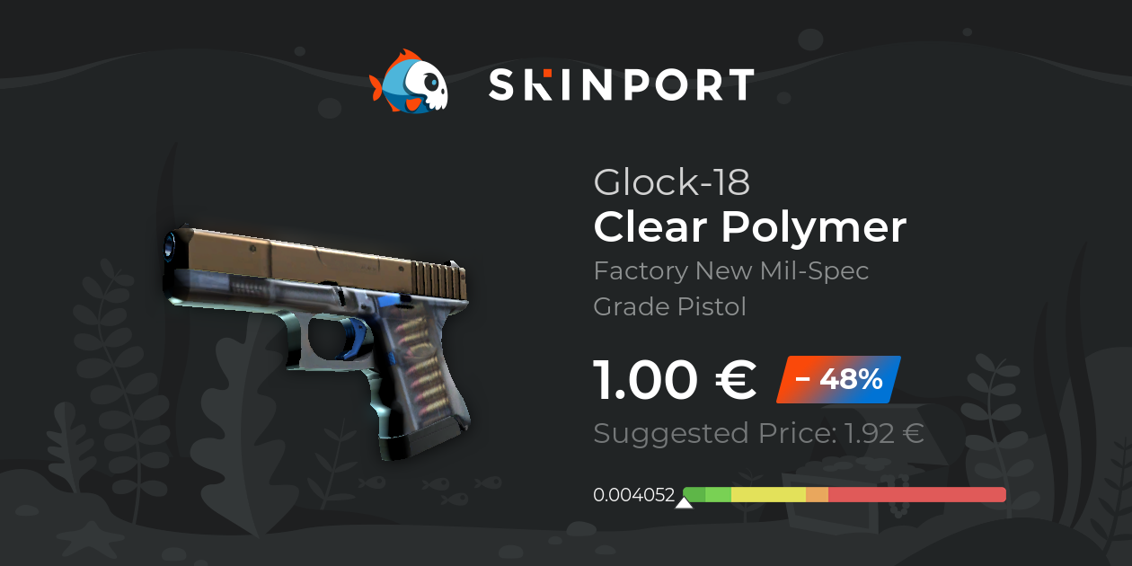Glock-18 | Clear Polymer (Factory New) - CS:GO - Skinport