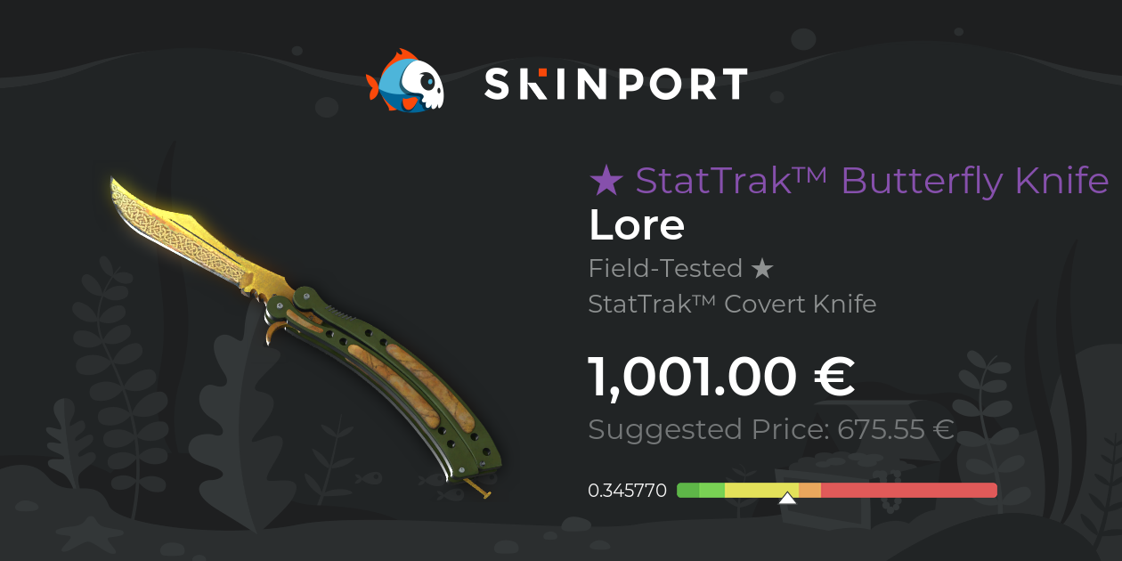 StatTrak™ Butterfly Knife | Lore (Field-Tested) - Counter-Strike 2 ...