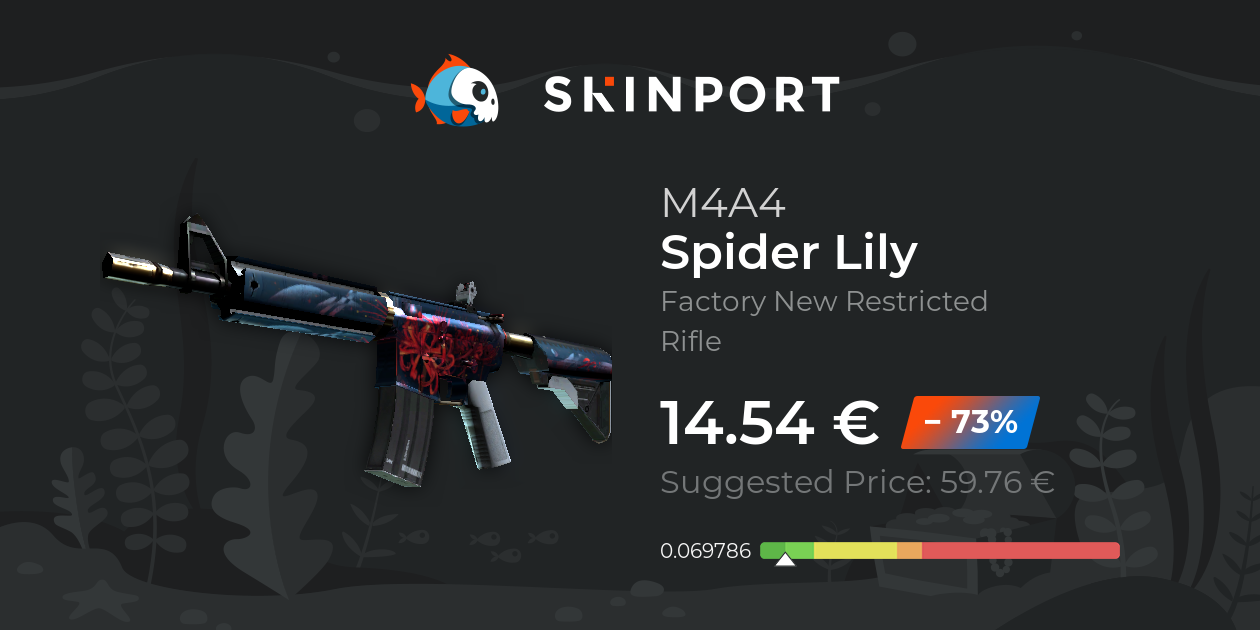 M4a4 Spider Lily Factory New Cs2 Skinport