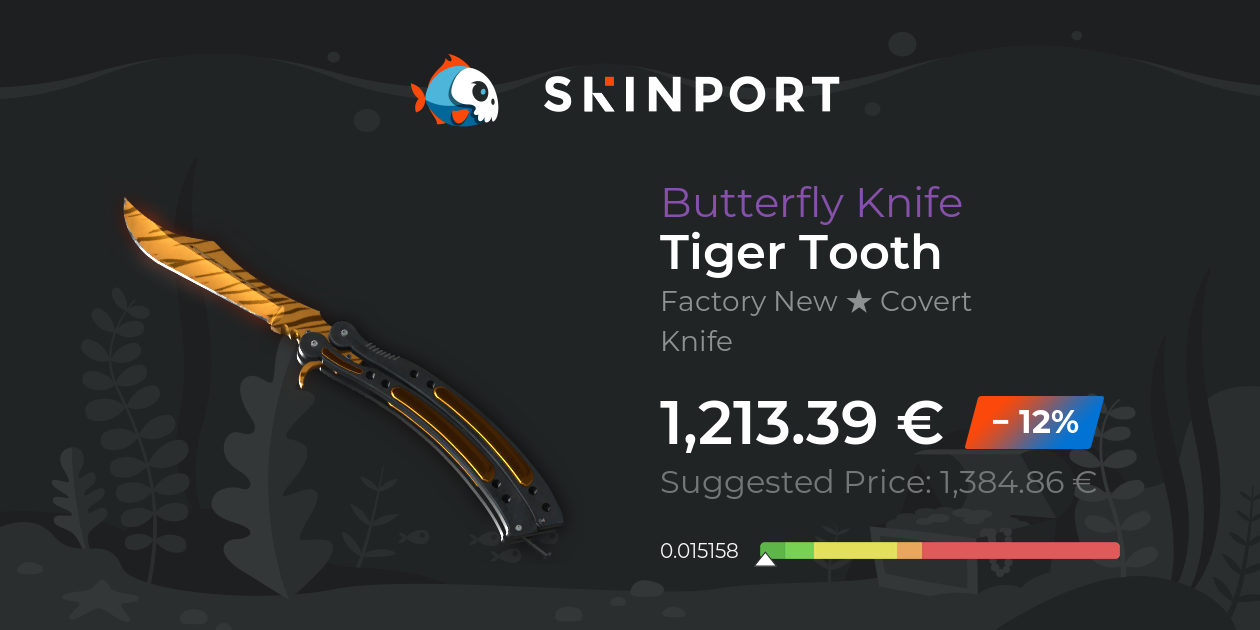 Butterfly Knife | Tiger Tooth (Factory New) - Counter-Strike 2 - Skinport
