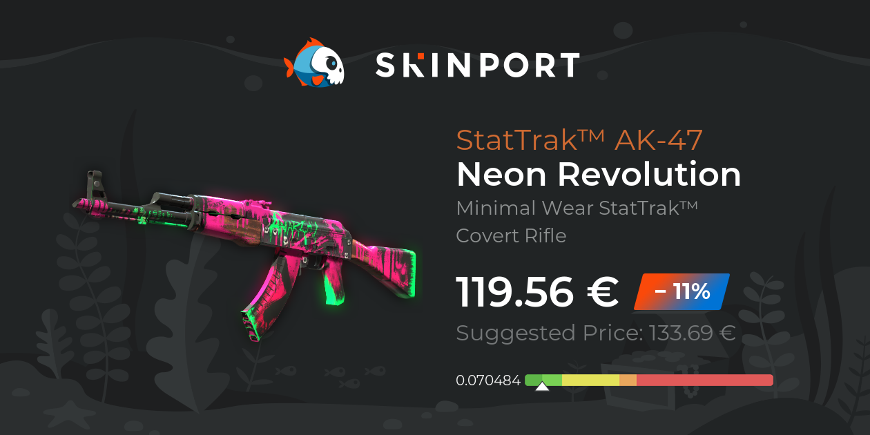 StatTrak™ AK-47 | Neon Revolution (Minimal Wear) - Counter-Strike 2 ...