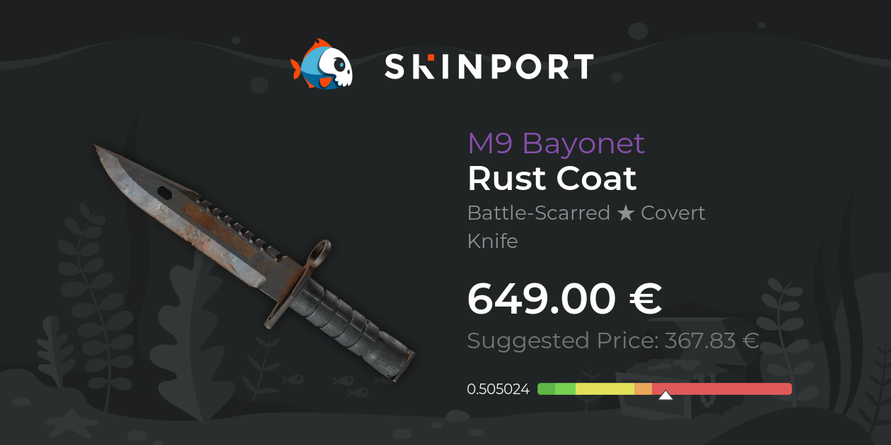 M9 Bayonet | Rust Coat (Battle-Scarred) - Counter-Strike 2 - Skinport