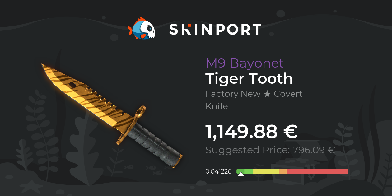 M9 Bayonet | Tiger Tooth (Factory New) - Counter-Strike 2 - Skinport