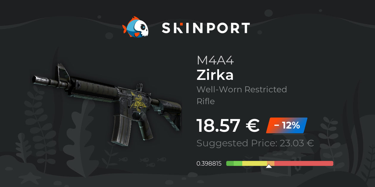 M4A4 | Zirka (Well-Worn) - Counter-Strike 2 - Skinport