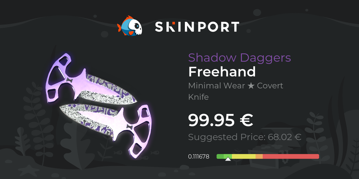 Shadow Daggers | Freehand (Minimal Wear) - Counter-Strike 2 - Skinport