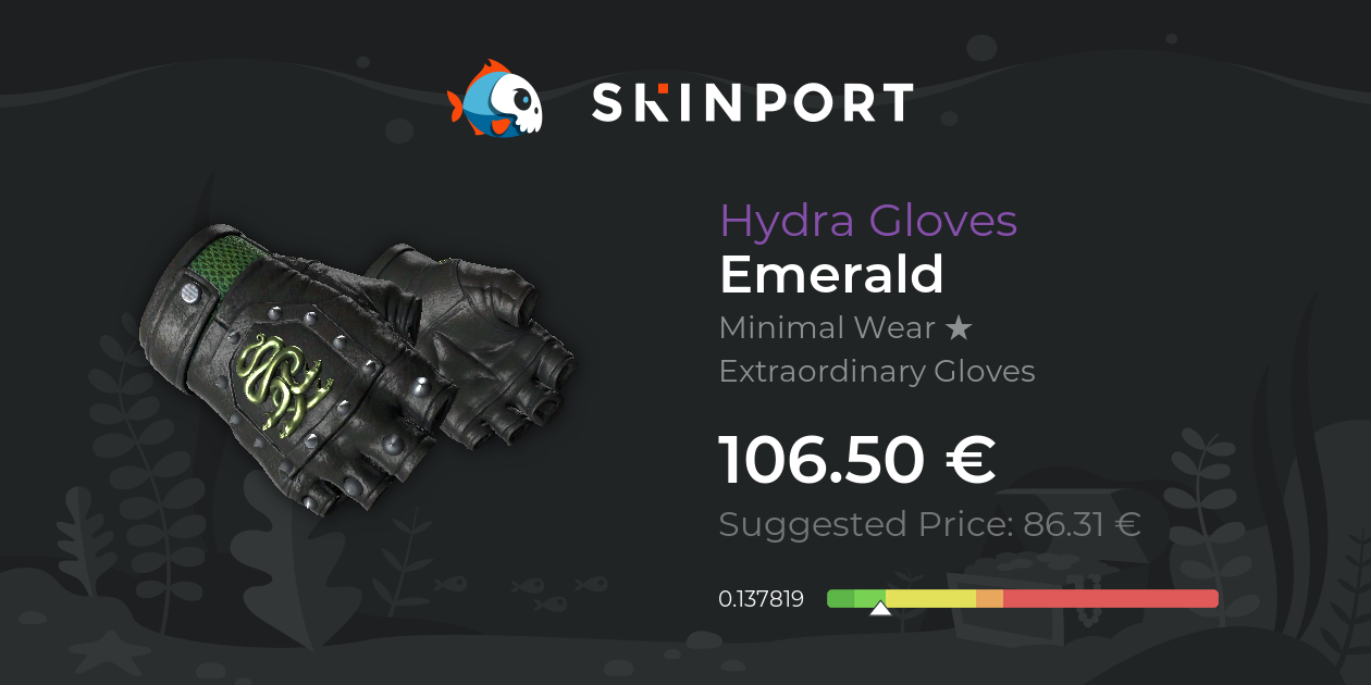 Hydra Gloves | Emerald (Minimal Wear) - Counter-Strike 2 - Skinport